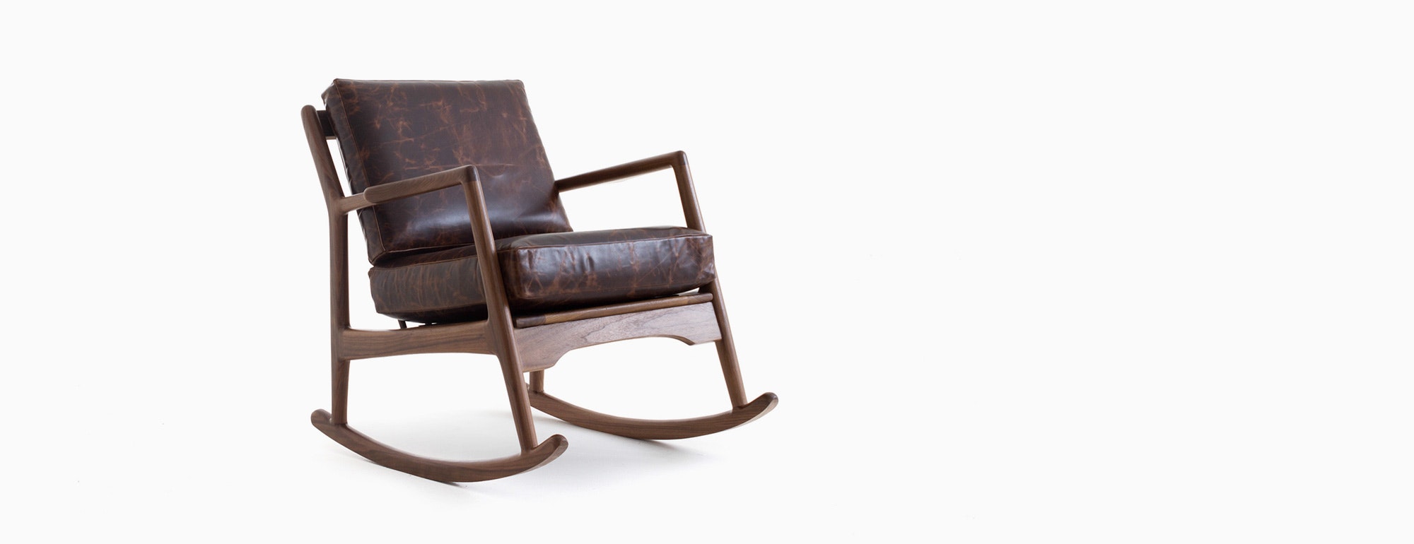 Collins Leather Rocking Chair | Joybird